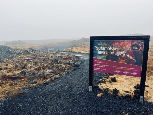 The Lava Tunnel in South Iceland