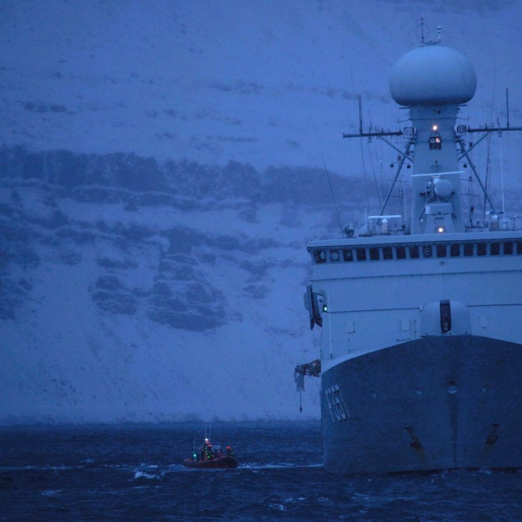Icelandic Coast Guard and Royal Danish Navy Hold Readiness Drill